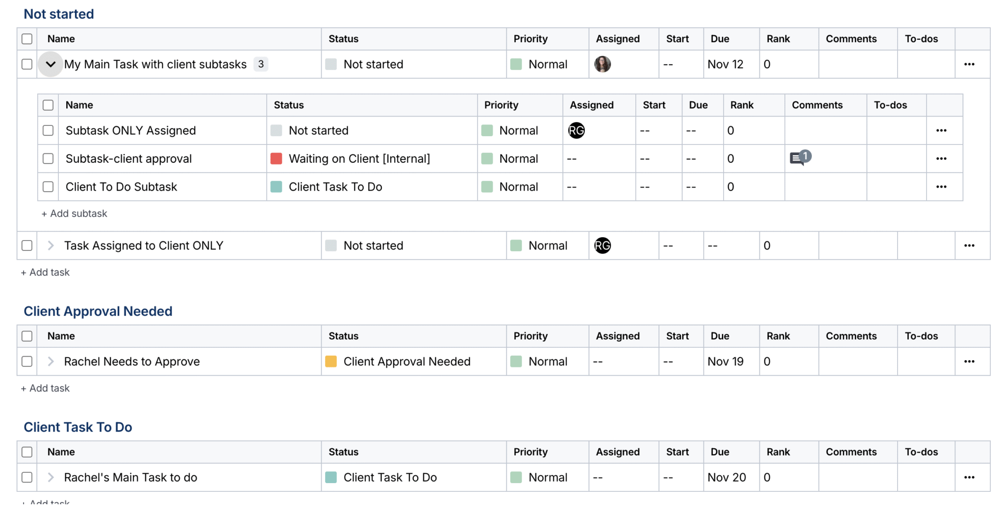 The Complete Guide to Moxie CRM Tasks and Subtasks in Client Portals